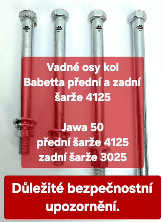 Bezpečnostné upozornenie Motomax